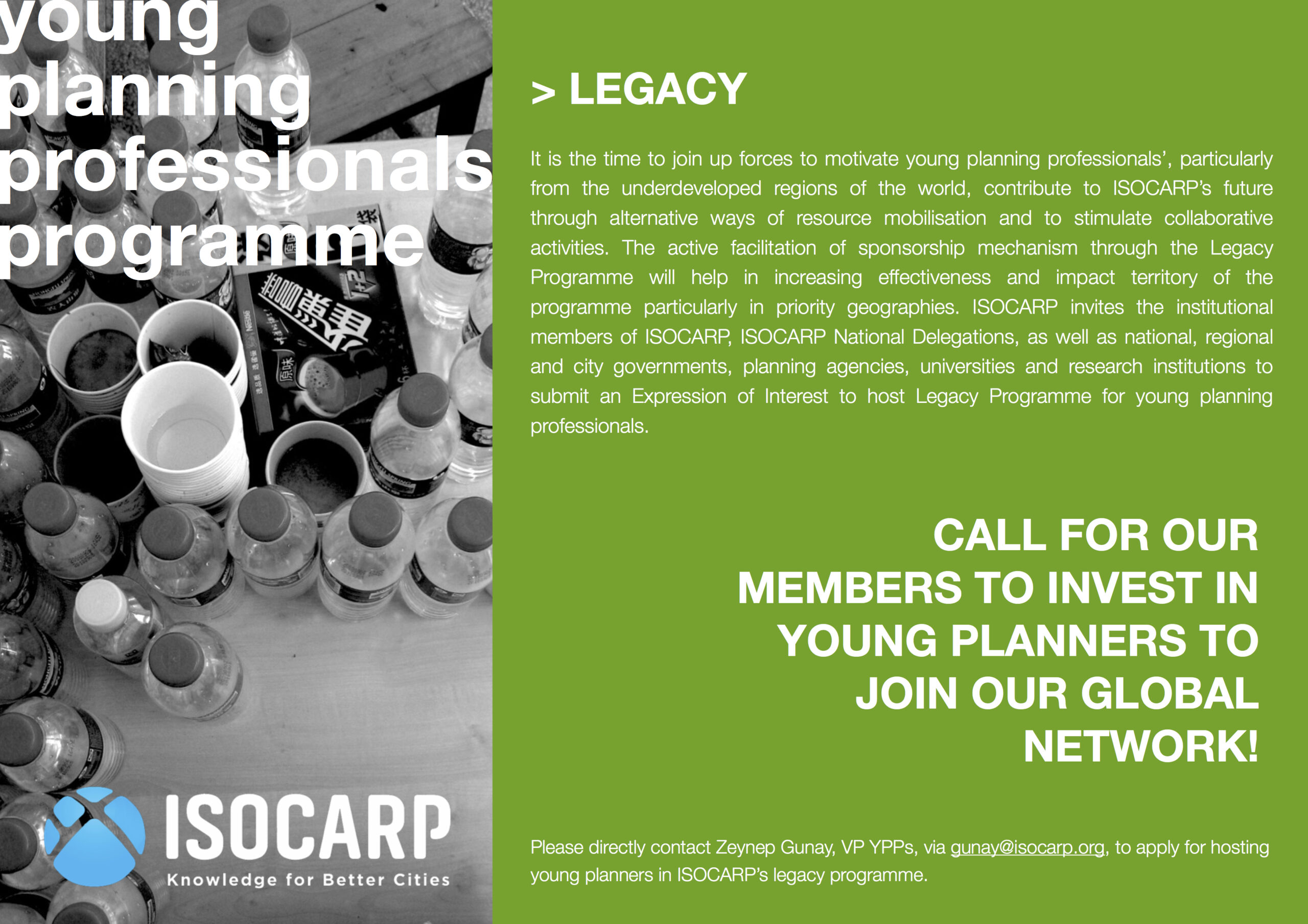 Young Planning Professionals Legacy Programme (L-YPP) – ISOCARP